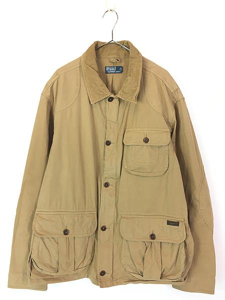 古着 Polo Ralph Lauren 襟 コーデュロイ 7ポケット ハンティング ジャケット XXL 古着