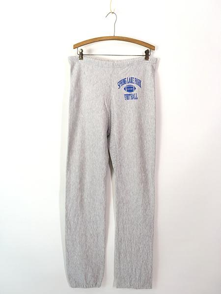 古着 80s USA製 Champion Reverse Weave 「SPRING LAKE PARK」 カレッジ アメフト リバース スウェット パンツ L 古着