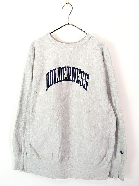 古着 90s USA製 Champion Reverse Weave HOLDERNESS 「H」 BIG アルファベット リバース スウェット XL 古着