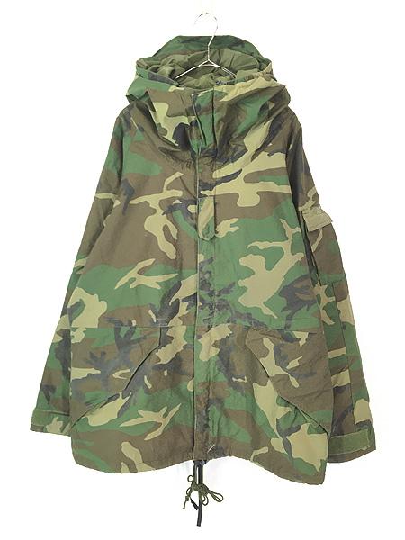 古着 80s 米軍 ECWCS 1st 初期 ウッドランド カモ 迷彩 GORE-TEX ゴア パーカー L-L
