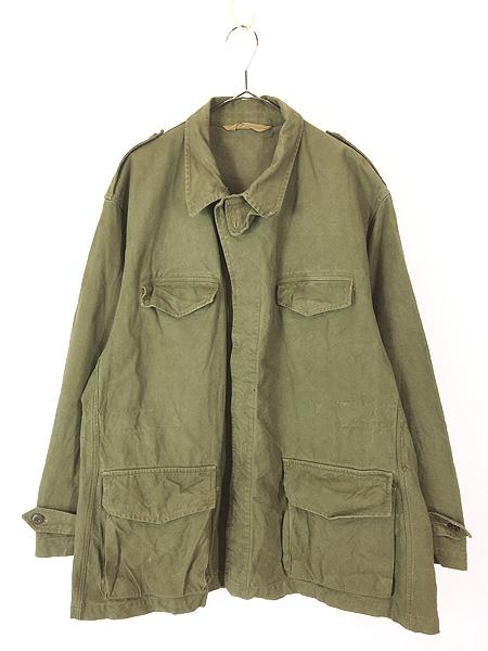 古着 50s フランス軍 名作 M47 M-47 前期 ヘビー コットンツイル フィールド ジャケット XL位
