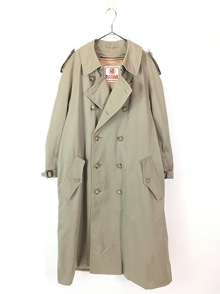 古着 70s BARACUTA ダブルブレスト トレンチ コート ライナー付 40R