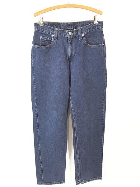 古着 90s USA製 Levi's 「L2」 570-1514 サルファ ブルー カラー デニム バギー パンツ ジーンズ W31 L31