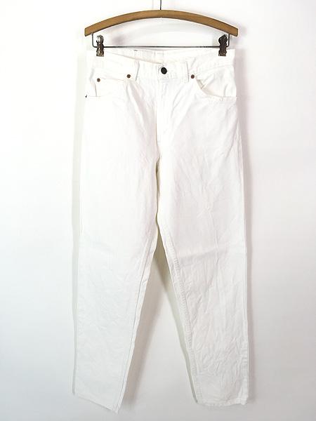 古着 90s USA製 Levi's 550-0251 ホワイト デニム パンツ ジーンズ テーパード W31 L31