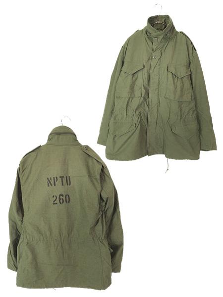 古着 90s 米軍 US ARMY M-65 「NPTU 260」 サブマリン 2段 ステンシル ミリタリー フィールド ジャケット M-R