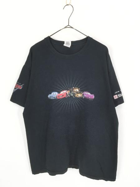 古着 Disney PIXAR Cars2 カーズ メーター サリー ホリー アニメーション ムービー Tシャツ L 古着