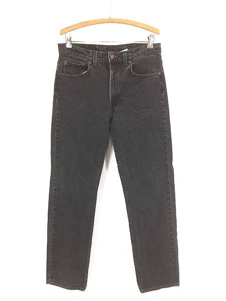 古着 90s USA製 Levi's 505-0260 サルファ ブラック デニム パンツ ジーンズ スリム W32 L31