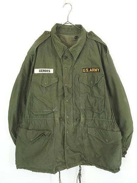 古着 50s 米軍 US ARMY M-51 中期型 ヘビー コットンサテン ミリタリー フィールド ジャケット XL位