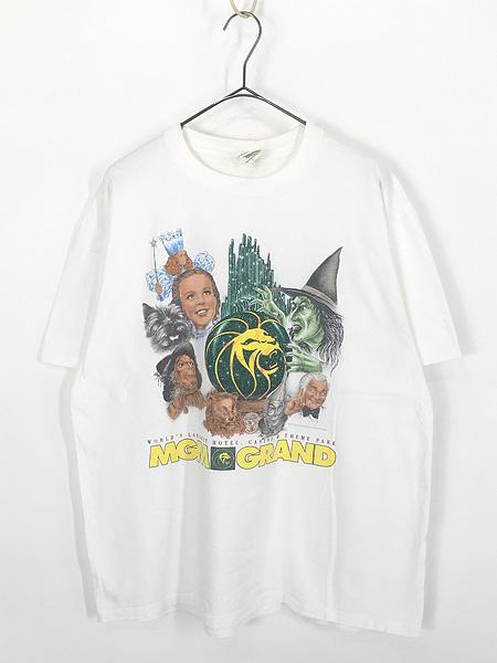 古着 90s USA製 The Wizard Of Oz オズの魔法使い 「MGM GRAND」 ミュージカル ムービー Tシャツ L 古着