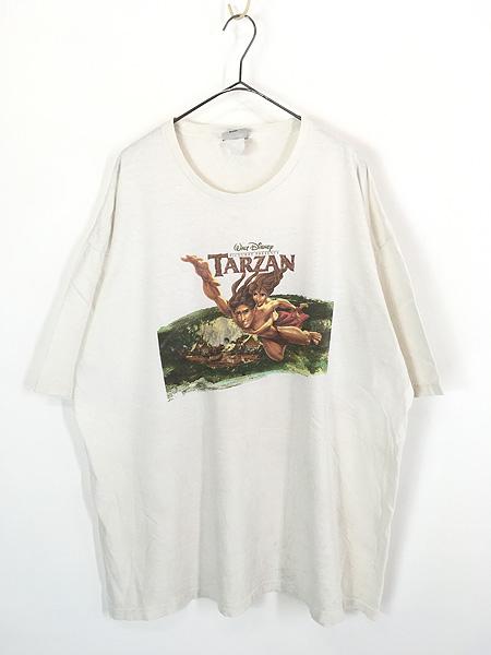 古着 90-00s Disney Tarzan ターザン ジェーン ムービー プロモ Tシャツ XXL位 古着