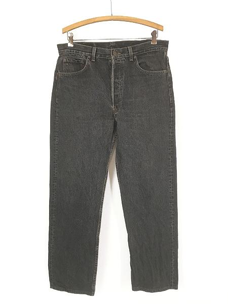 古着 90s USA製 Levi's 501-0697 サルファ ブラック デニム パンツ ジーンズ ストレート W33 L29.5