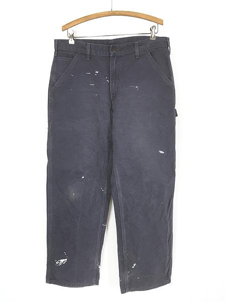 古着 10s Carhartt PTB ぺトロール ブルー ダック ペインター ワーク パンツ W35 L30 古着