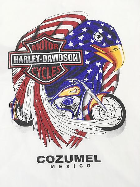 古着 80-90s HARLEY DAVIDSON バー&シールド 星条旗 フラッグ イーグル
