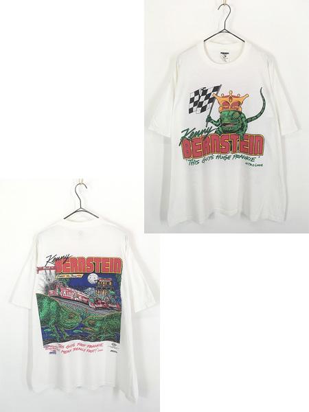 古着 90s Budweiser バドワイザー ビール 企業 カメレオン クラウン Tシャツ XL 古着