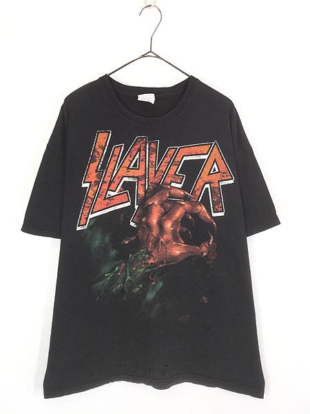 古着 00s SLAYER 「Satanic Demon」 ツアー ハンド スラッシュ メタル ロック バンド Tシャツ XL