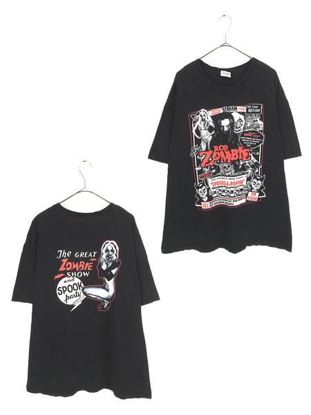 古着 00s Rob Zombie 「Triple-Shock Scream Show」 ヘヴィ メタル ロック バンド Tシャツ 2XL