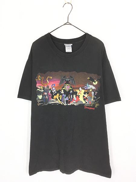 古着 00s Disney Villains 超豪華 ヴィランズ Tシャツ L 古着
