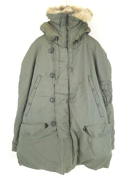 古着 60s 米軍 USAF N-3B 6279H 貴重!! コヨーテ ファー フーデッド 防寒 フライト ジャケット パーカー L