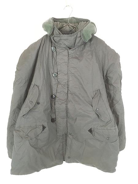 古着 70s 米軍 USAF 希少 CWU 8/P ミリタリー パデッド アラミド フライト ラビット パーカー XL