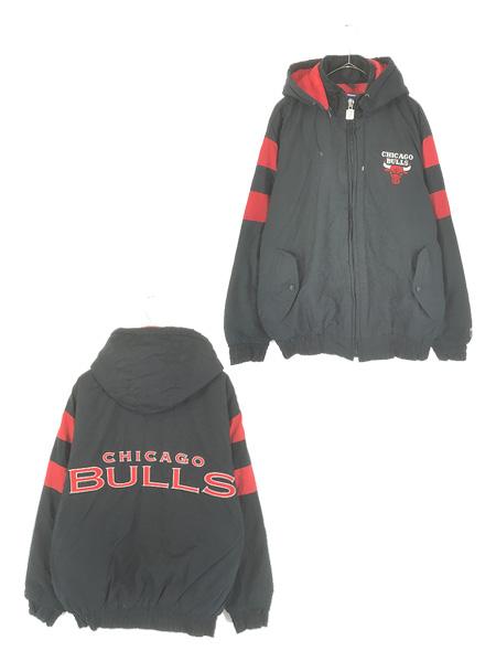 古着 NBA Chicago BULLS 2way パデット ウォームアップ ジャケット パーカー M