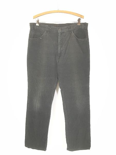 古着 80s Levi's 519-1558 コーデュロイ パンツ コーズ スリム ブラック!! W35 L29.5