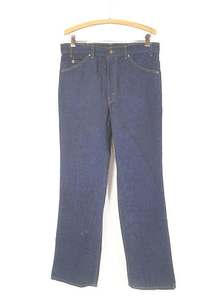 古着 90s USA製 Levi's 517-0217 真紺 ブルー デニム ブーツカット パンツ ジーンズ セミデッド!! W33 L32