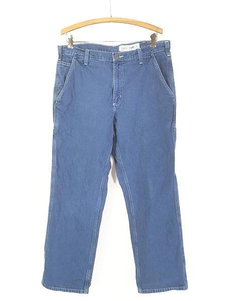 古着 90s Carhartt デニム ワーク ペインター パンツ W35 L30