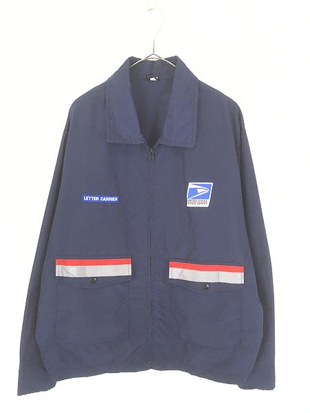 古着 90s USA製 USPS United States Postal Service ポストマン リフレクター ウィンドブレーカー ジャケット XL