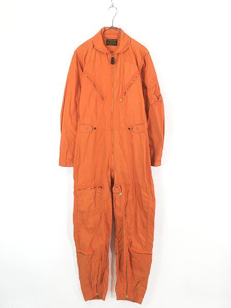 古着 60s 米軍 USAF K-2B 「Very Light Flying Suit」 62650 ベリー ライト フライト パイロット スーツ インディアンオレンジ!! S-L