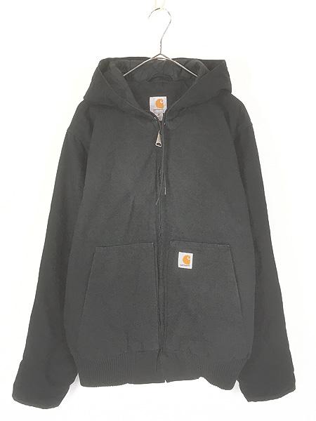 古着 Carhartt セパポケ BLK ブラック ダック パデット ジャケット パーカー S