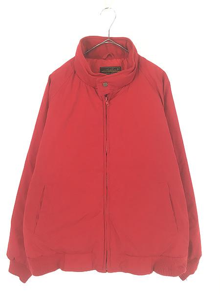 古着 80s Eddie Bauer ドッグイヤー グース ダウン クラシック ラグラン ジャケット レッド XL