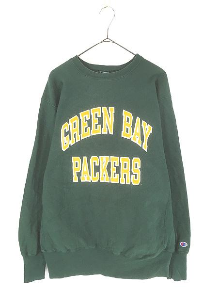 古着 90s USA製 Champion Reverse Weave NFL Green Bay Packers パッカーズ リバース スウェット トレーナー XL