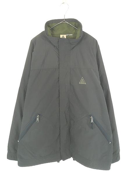古着 90s NIKE ACG 裏地 フリース ワンポイント シェルド ジャケット XL位