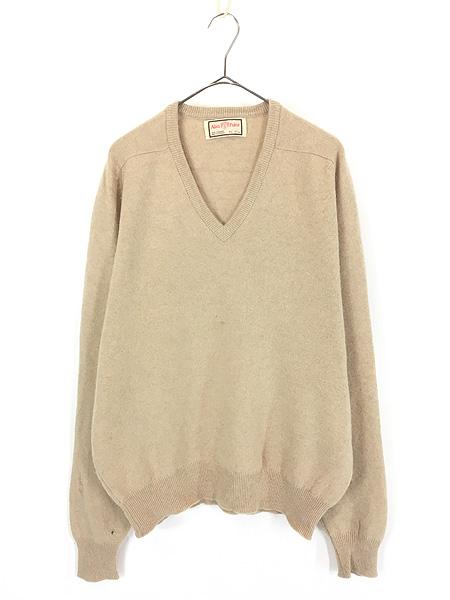 古着 70s 英国製 Alan Paine 豪華 100% カシミヤ ニット セーター 46