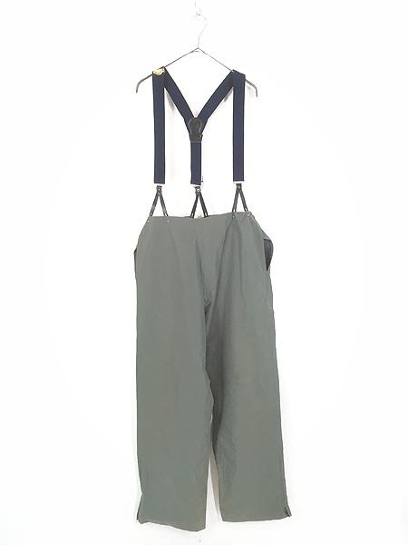 古着 80s REI サスペンダー付き GORE-TEX ナイロン オーバー パンツ L