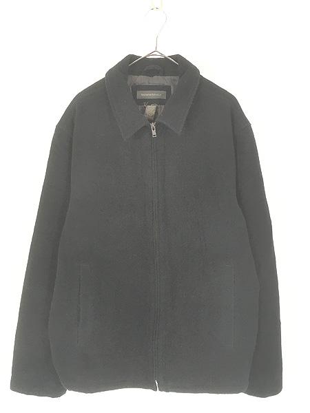 古着 00s BANANA REPUBLIC 豪華 ブラック カシミヤ ウール スポーツ ジャケット L