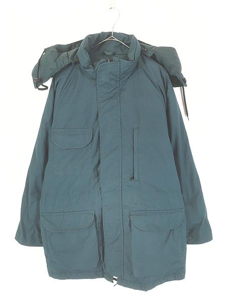 古着 70s USA製 Eddie Bauer 2way コットン シェル グース ダウン ジャケット パーカー M