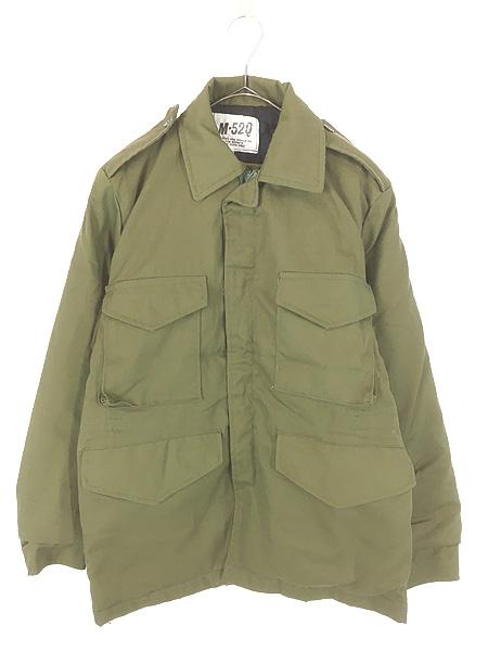 古着 70s 米軍 民間 M-52Q ミリタリー キルテイング ライナー パデッド フィールド ジャケット M位