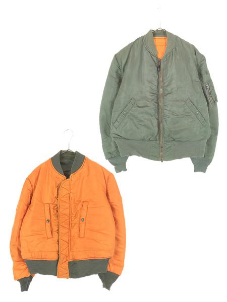 古着 60s 米軍 USAF MA-1 MIL-J-8279D 防寒 ミリタリー リバーシブル フライト ジャケット M?A
