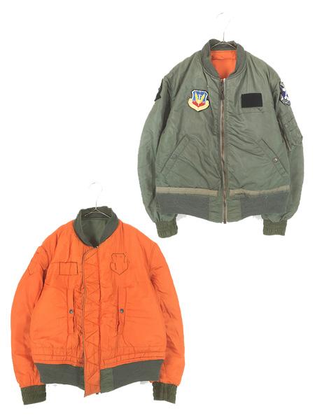 古着 60s 米軍 USAF MA-1 MIL-J-8279C 「リフレクター」 防寒 ミリタリー リバーシブル フライト ジャケット M