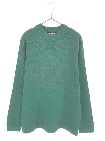 古着 60-70s スウェーデン製 JOLUM DIV. OF SKANE 畦編み ローゲージ ヘビー ウール ニット セーター L