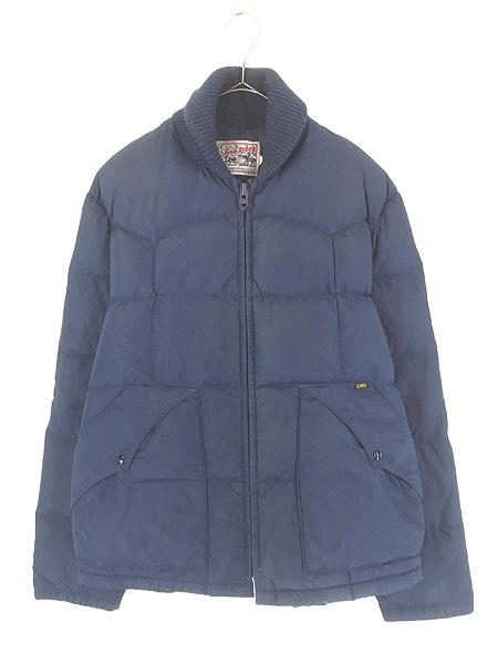 古着 70s USA製 Lee STORM RIDER ショールカラー キルティング シェル ダウン ジャケット L