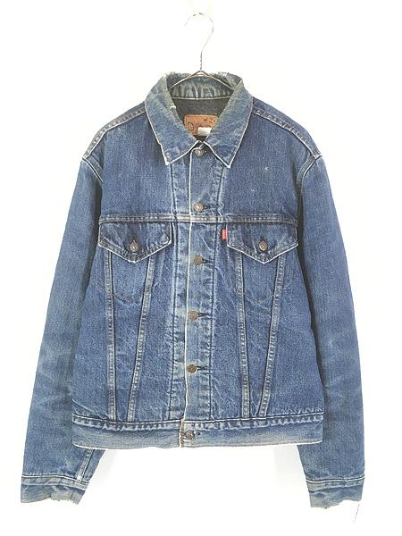 古着 70s Levi's 70505 ブランケット ライナー 濃紺 インディゴ デニム トラッカー ジャケット Gジャン 42位
