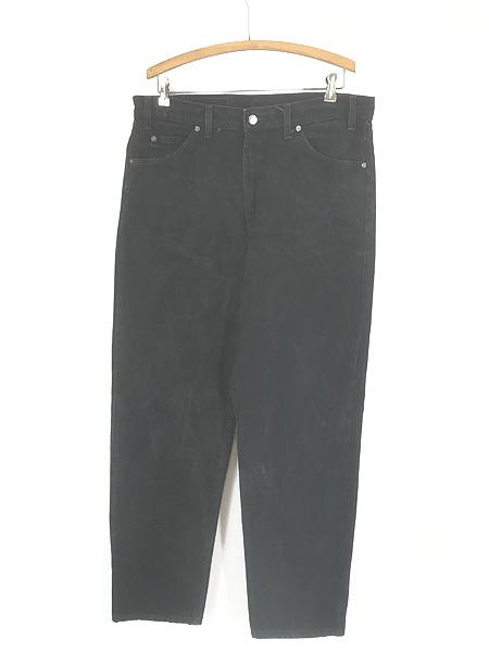 古着 90s Levi's 550-4159 サルファ スーパー ブラック デニム パンツ ジーンズ スリム W35 L31