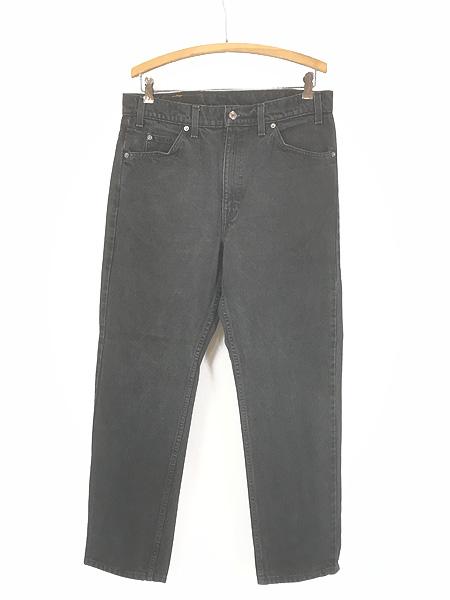 古着 90s Levi's 505-4159 サルファ スーパー ブラック デニム パンツ ジーンズ スリム W33 L29.5