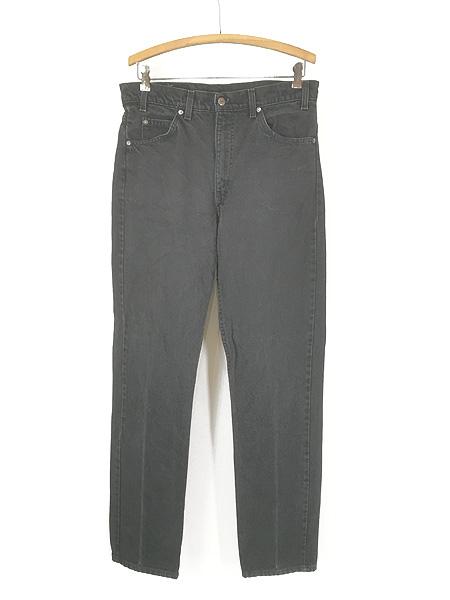 古着 90s USA製 Levi's 505-4159 サルファ スーパー ブラック デニム パンツ ジーンズ スリム W33 L32