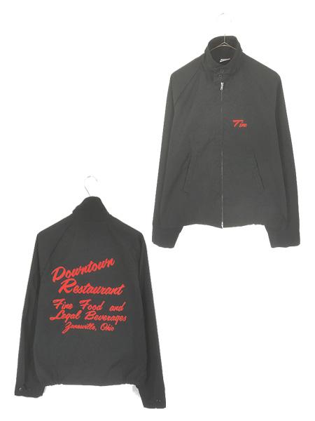 古着 70s Sportsmaster 豪華 5段 フロッキー スウィングトップ ドリズラー ジャケット ブラック!! S