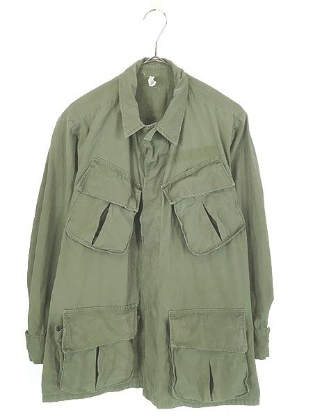 古着 60s 米軍 US 4th ポプリン ベトナム ジャングル ファティーグ トロピカル ジャケット S-S