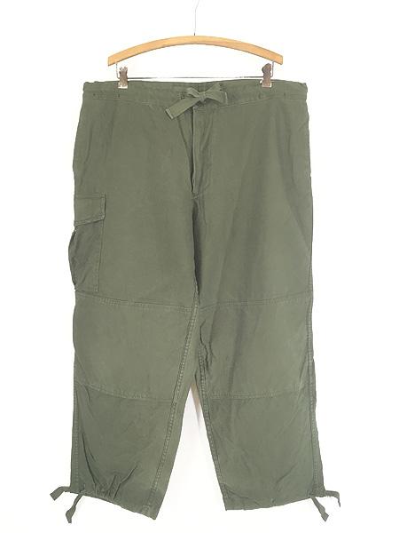古着 90s ベルギー軍 M-88 ミリタリー コットンサテン Wニー オーバー カーゴ パンツ 3C