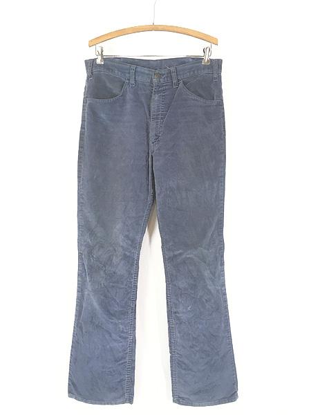 古着 80s USA製 Levi's 517-9017 畝なし ベロア コーデュロイ パンツ コーズ ブーツカット W34 L33